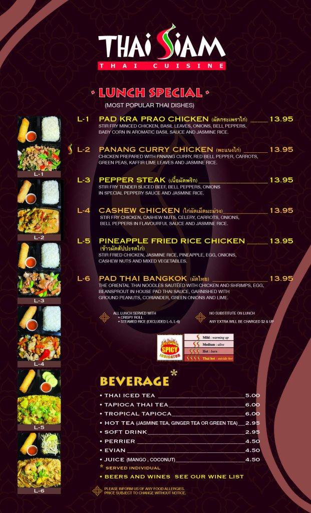 Thai Siam – Oakville Best Thai Restuarant